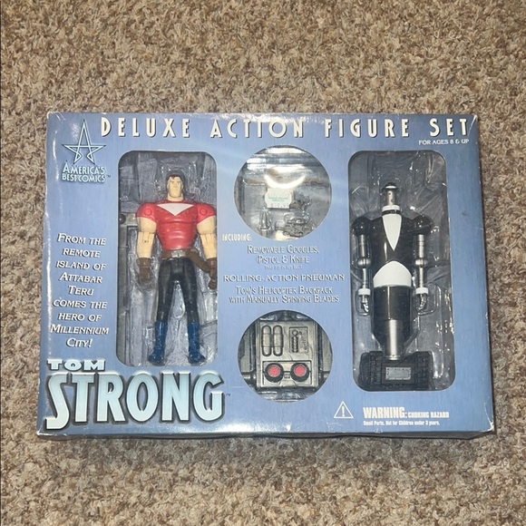 americas best comics | Toys | Tom Strong Deluxe Action Figure Set ...
